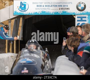 BMW FIBT World championships Bob und Skeleton 2015 in Winterberg ...