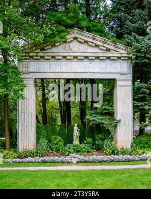 Toronto, Canada, Ancient rectangular stone gate or door. The old ...