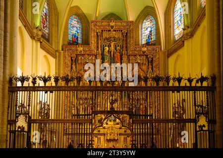 Murcia Cathedral, Spain. Interior feature and design of the medieval ...
