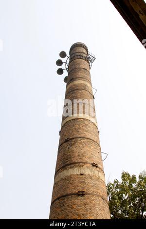 big chimney in a factory, closeup of photo Stock Photo - Alamy