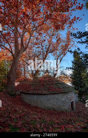 The ancient ice houses of Lake Varese where lake ice was stored with ...