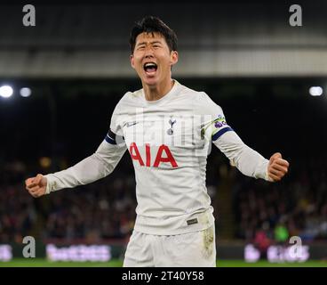 Tottenham’s Son Heung-min celebrates scoring his sides winning goal ...