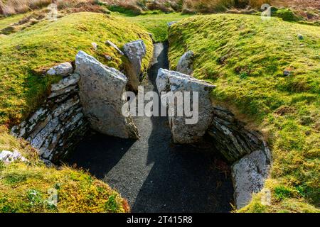 The Cairn o'Get chambered cairn, Caithness, Scotland, UK Stock Photo ...