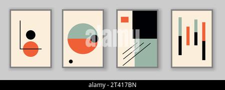 Set flyer, cover template or banner. On a black background multicolored ...