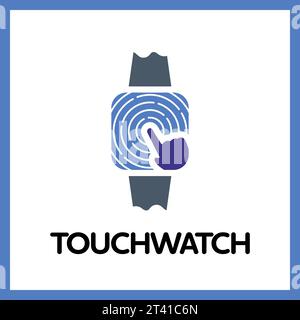 Touch square watch app logo Royalty Free Vector Image Stock Vector ...