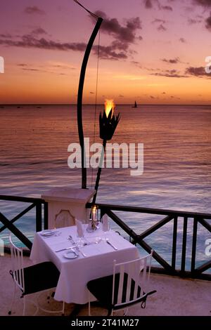 Barbados, St. James, The Cliff restaurant Stock Photo - Alamy