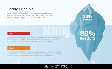 pareto principle analysis 80 20 rule template infographic concept for ...