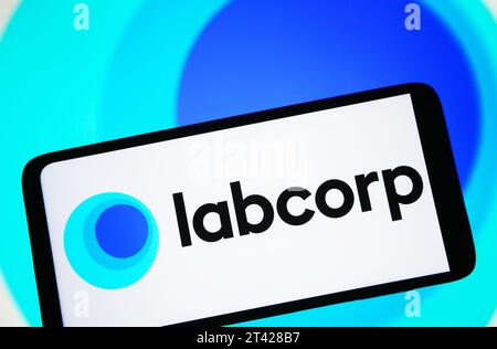 In this photo illustration, the Laboratory Corporation of America ...