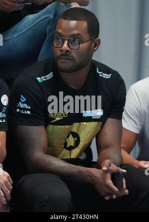 Angers, France. 28th Oct, 2023. FONTAINE Logan of VIKINGS DE ROUEN ...