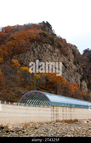BENXI CITY- OCTOBER 12: GuanShanHu scenic spot water conservancy ...