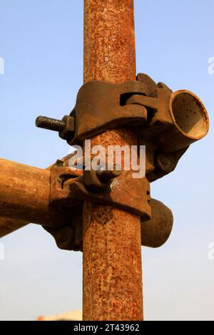 Oxidation rust scaffold, closeup of photo Stock Photo - Alamy