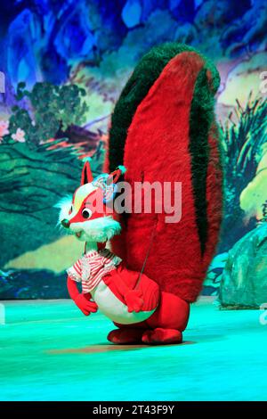 LUANNAN COUNTY - APRIL 27: famous pantomime "Snow White and the seven ...