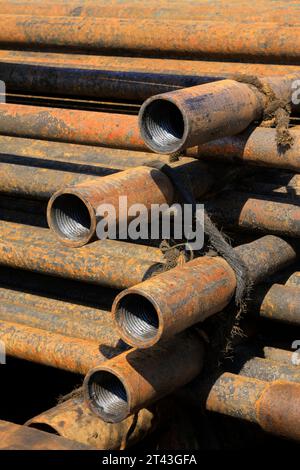 oxidation rust full of oil pipeline, closeup of photo Stock Photo - Alamy