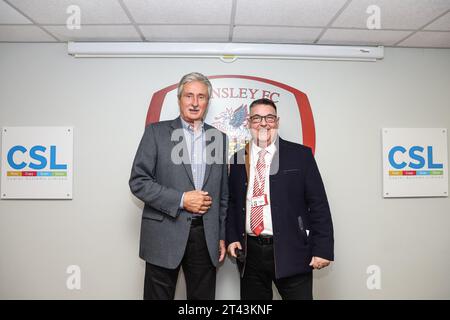 Former Barnsley player Ian Evans during the Sky Bet League 1 match ...
