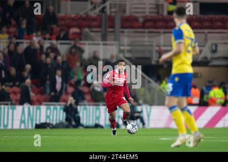 Samuel Silvera of Middlesbrough drives forward during the Sky Bet ...