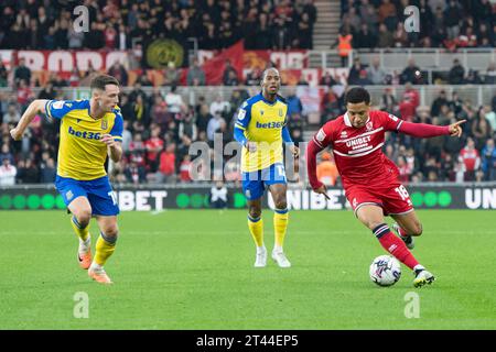 Samuel Silvera of Middlesbrough drives forward during the Sky Bet ...