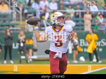 Iowa State quarterback Rocco Becht plays during an NCAA college ...