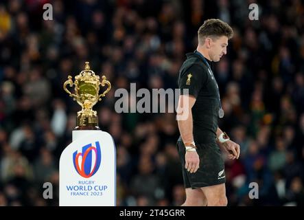 New Zealand's Beauden Barrett walks out before the Rugby World Cup 2023 ...