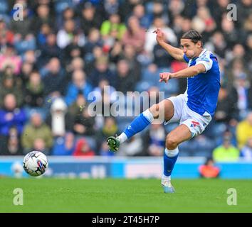 Blackburn Rovers' Callum Brittain passes the ball during the Sky Bet ...