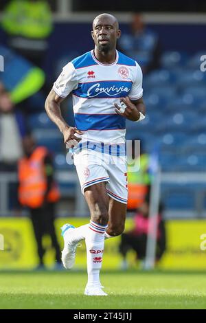 Albert Adomah #37 of Queens Park Rangers under pressure from Hannes ...