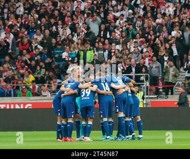 Stuttgart team circle GER, Stuttgart vs. FC FC Augsburg, Soccer, Men, 1. Bundesliga [Bundesliga ...