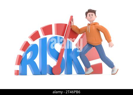 Illustration of the stress meter Stock Photo - Alamy
