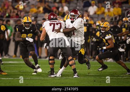 Washington State Cougars offensive lineman Brian Greene (50) during an ...