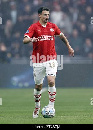 AMSTERDAM - (l-r) Olivier Boscagli of PSV Eindhoven, Sergino Dest of PSV Eindhoven during the ...