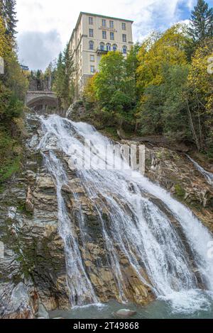 River Gasteiner Ache, Waterfall in Bad Gastein, Austria Stock Photo - Alamy