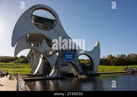 FALKIRK October 22 2023: A photograph documenting the Falkirk Wheel in ...