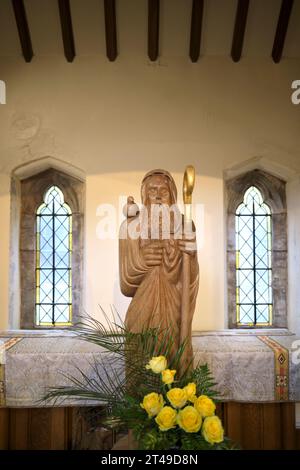 Carved Figure onf St David Metropolitan Cathedral Church of St David ...