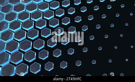 hexagonal crystals create a surface Stock Photo - Alamy