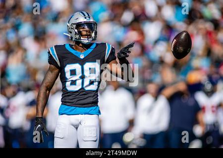 Carolina Panthers wide receiver Terrace Marshall Jr. (88) recovers his ...