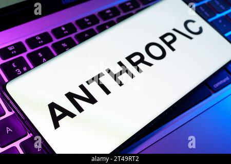 Anthropic an artificial intelligence startup company logotype Stock ...