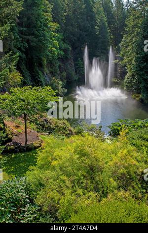 Ross Fountain, Butchart Gardens Stock Photo - Alamy
