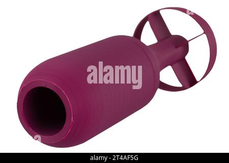 3d printed bomb for small combat drone isolated on white background ...