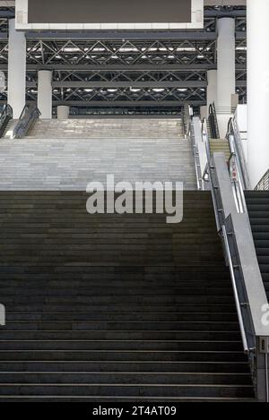 Large staircase inside the exhibition center Stock Photo - Alamy