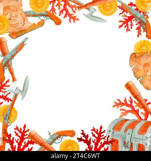 Simple treasure map isolated Stock Photo - Alamy