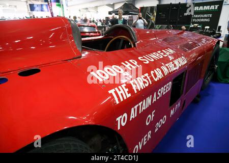 View of the Sunbeam 1000 HP Mystery, which set a land speed record of ...