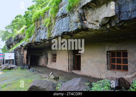Ghatotkacha Vihara: General View of the Vihara. Ajanta Caves ...