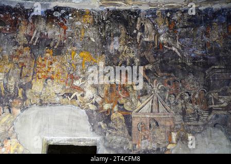 Cave No 17. Simhala Jataka: One of the narrative scene from Simhala ...