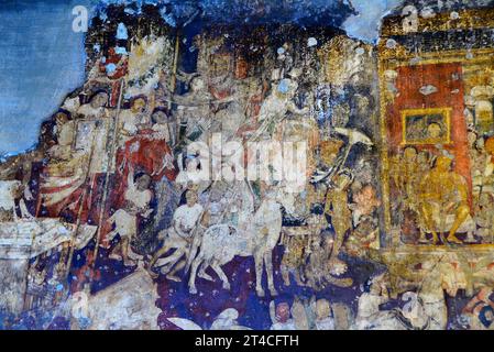 Cave No 17. Simhala Jataka: One of the narrative scene from Simhala ...
