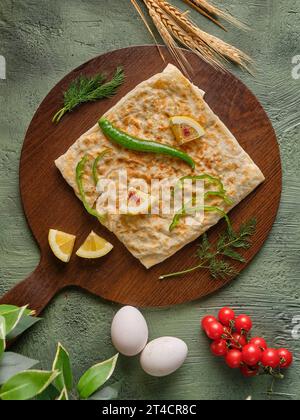 Traditional Turkish style made bread loaf Stock Photo - Alamy