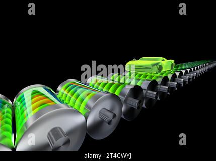 New energy future super battery and artificial intelligence Stock Photo ...