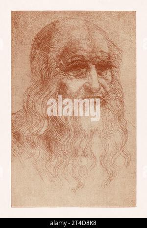 Portrait of Leonardo da Vinci; 1510. By Francesco Melzi (1491-1568 ...