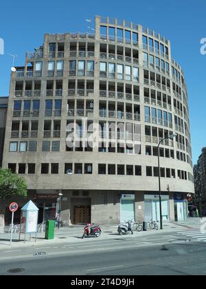 ZARAGOZA, SPAIN - SEPTEMBER 7th 2019: Scenic Plaza del Pilar square in ...