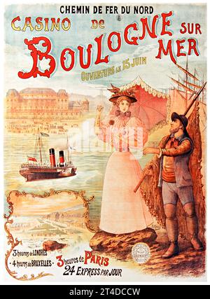 Vintage Travel Poster 1800’s Stock Photo - Alamy