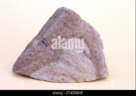 Quartzite is a metamorphic rock composed of quartz. Sample Stock Photo ...