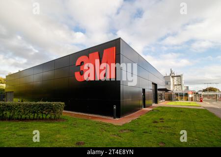 The 3M factory in Atherstone, North Warwickshire, England. The factory ...