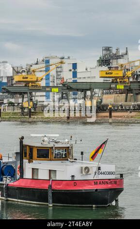 Chemiewerk BASF, Rhein, Ludwigshafen, Rheinland-Pfalz, Deutschland ...